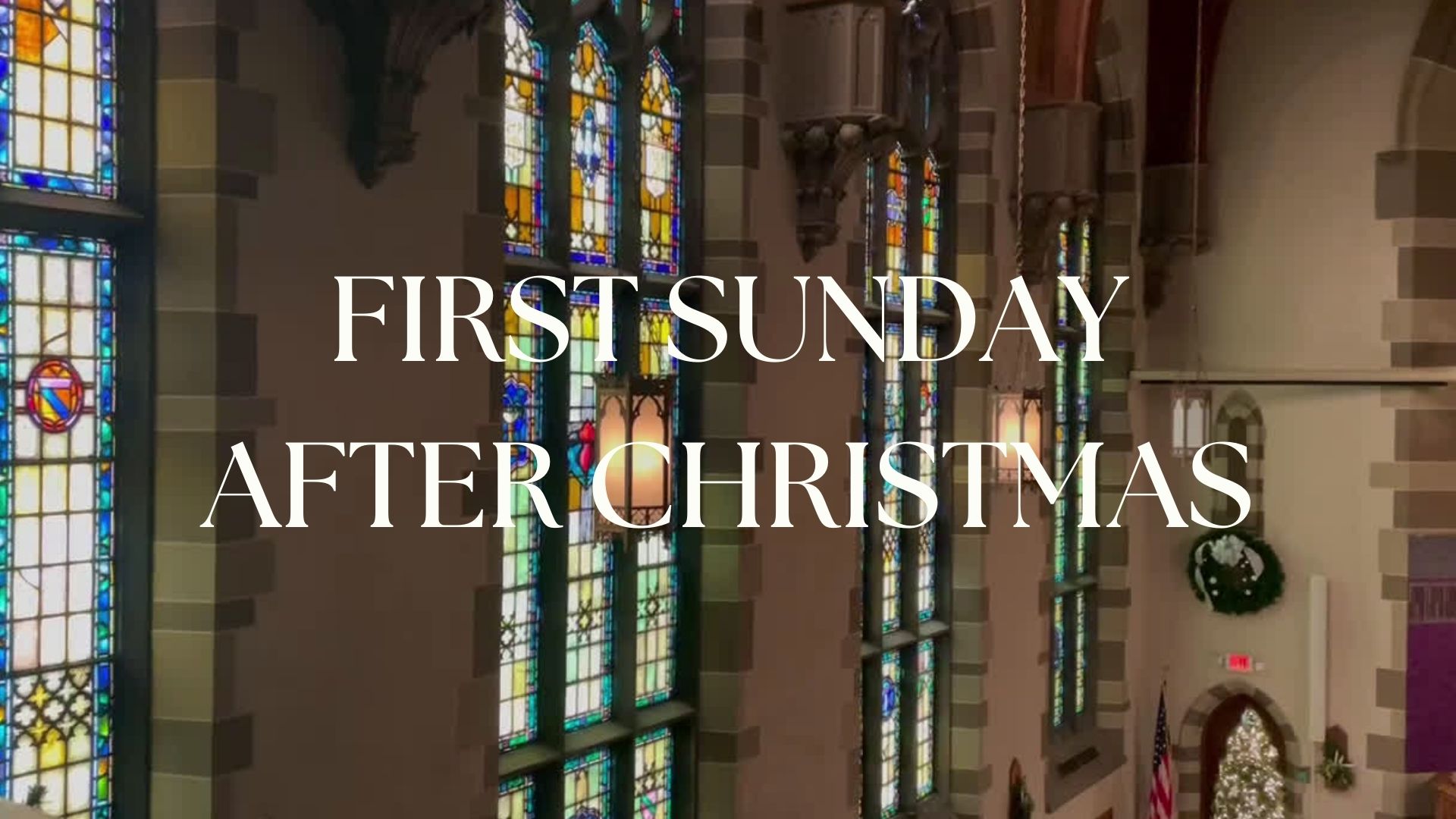 First Sunday after Christmas - First United Methodist Church of Kalamazoo